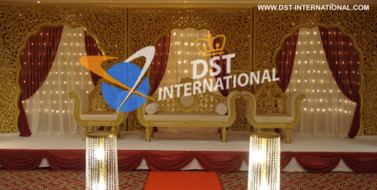 Temple Jali Fiber Panels Stage - Wedding Stages